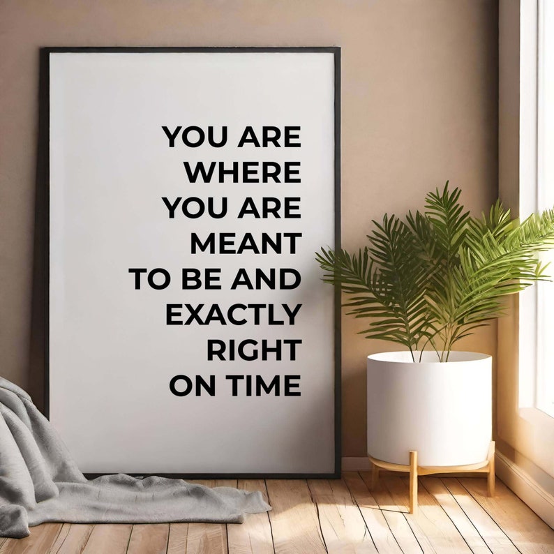 Printable Inspirational Quote - Digital Wall Art - Instant Downloadable ...