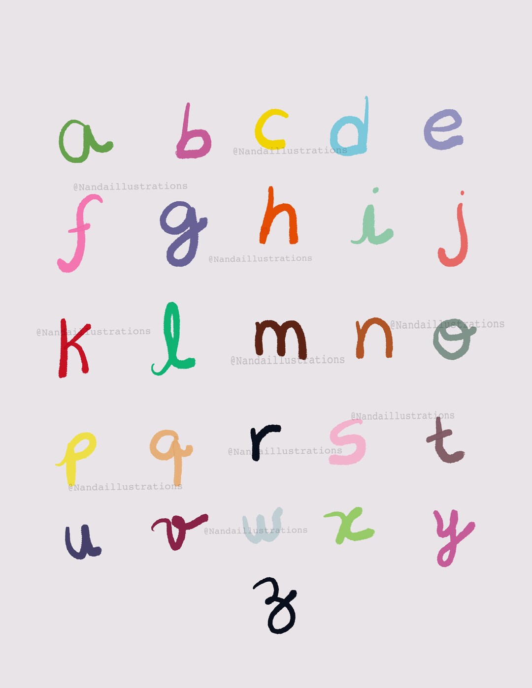 ABC Poster (digital Art Only) Printable - Etsy