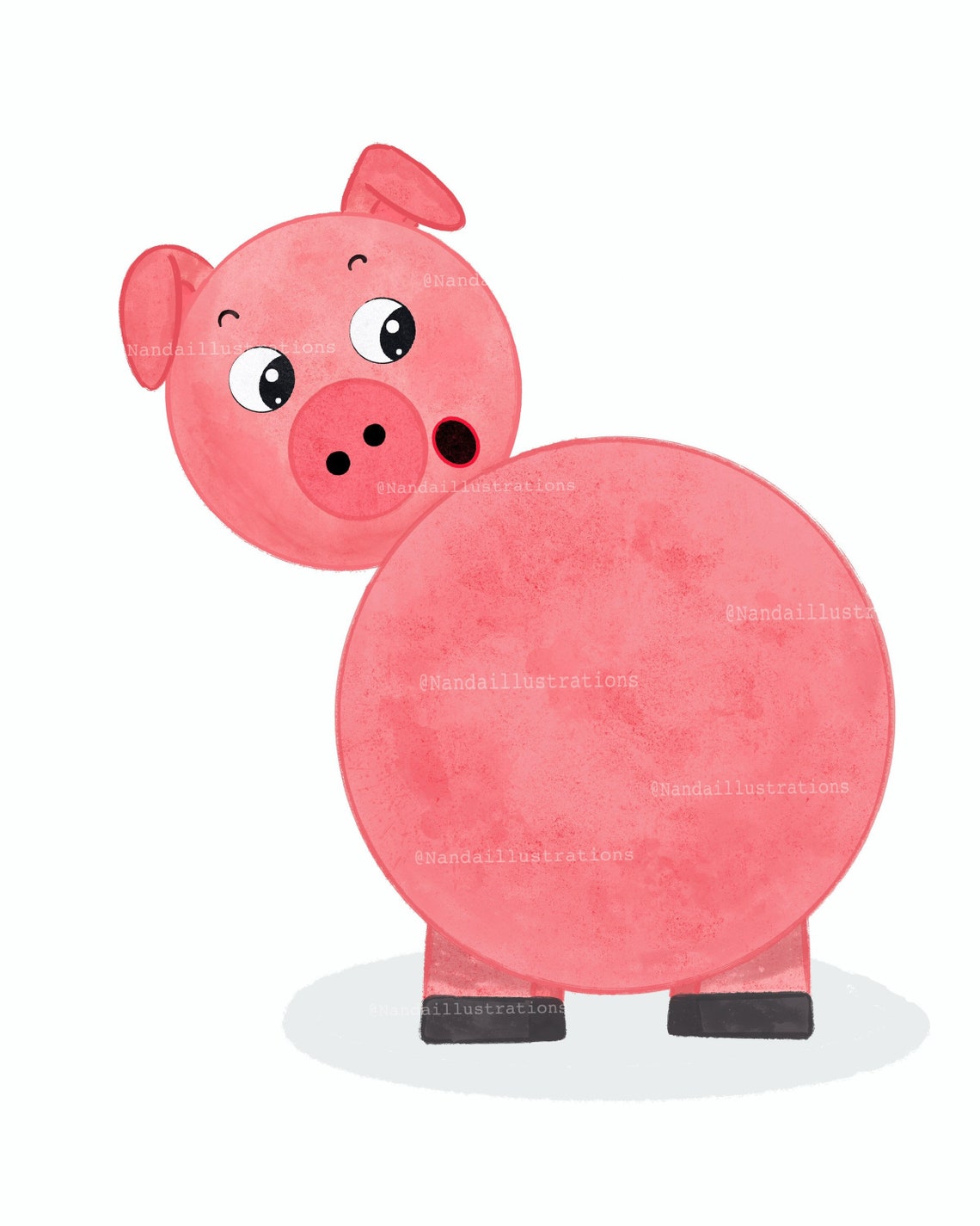 Pin the Tail Pig Party (digital Image - Downloadable Only) (includes ...