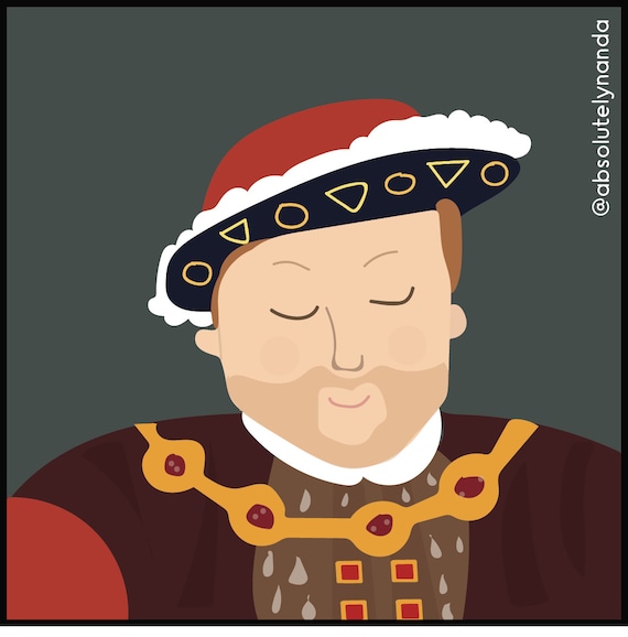 King Henry VIII Illustration for Kids and Teachers | Etsy