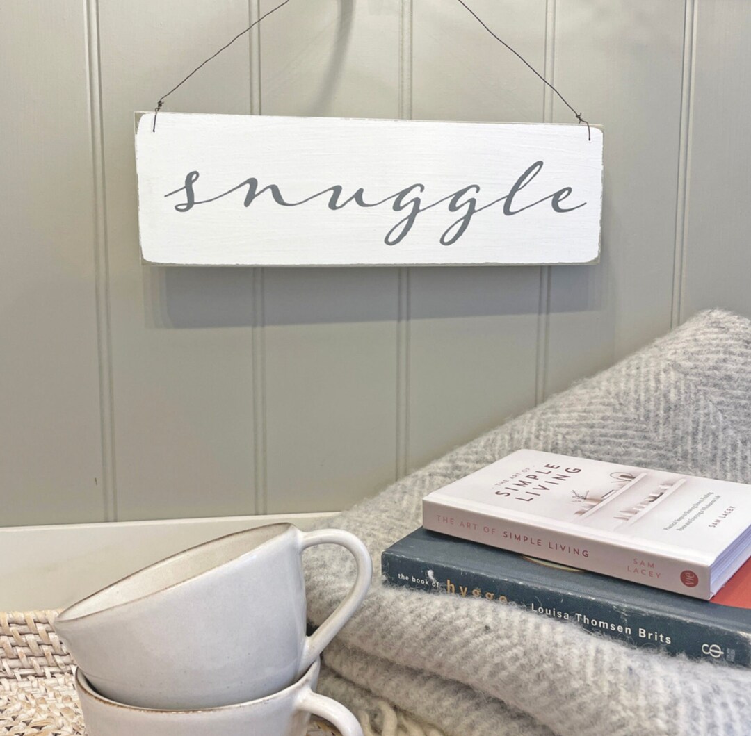 Snuggle Hanging Sign | Cosy Season Home Decor - Etsy