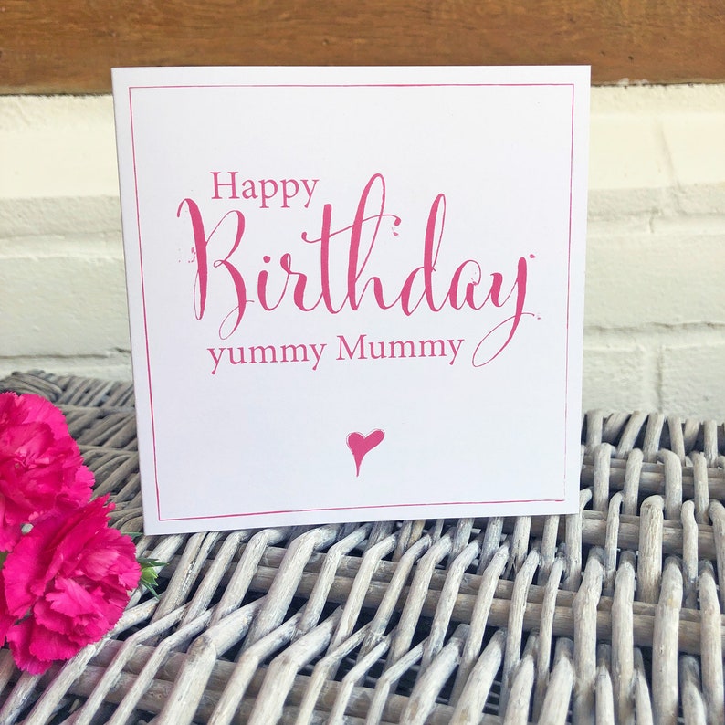 Happy Birthday yummy mummy Mummy Birthday card | Etsy