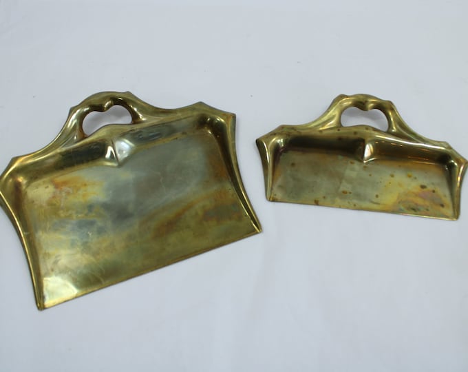 Vintage 1930's Brass Dust Pans, Formal Restaurant Service Products ...