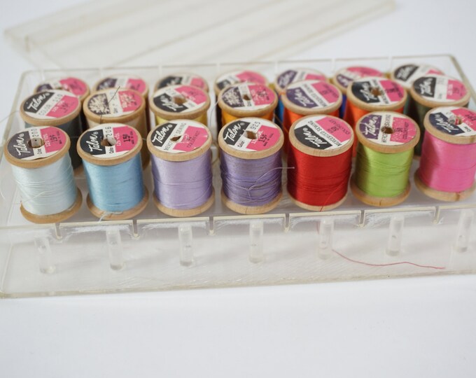 Vintage Wooden Thread Spools, Vintage Sewing, Textiles, Primitive ...