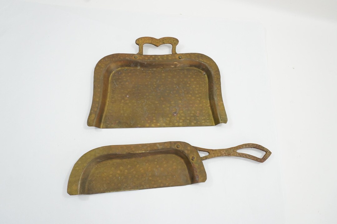 Vintage Brass Dust Pan Set, Formal Restaurant Service Products, Brass ...