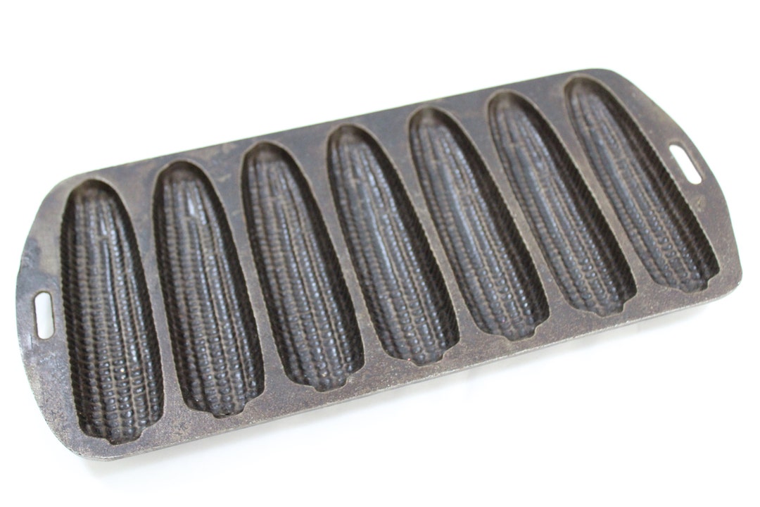 Cast Iron Pan, Black Cast Cooking Pan, Cookware, Pan, Mini Corn Bread ...