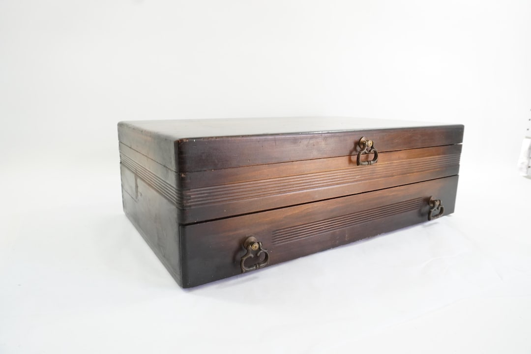 Flatware Chest, Silverware Box, Storage Cutlery Case, Prestige Silver ...