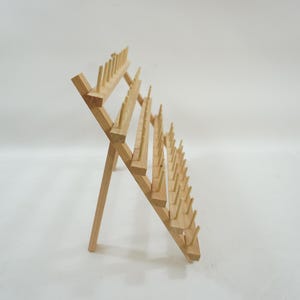 Thread Holder, Wooden Thread Display Rack, 60 Spool Wooden Sewing ...