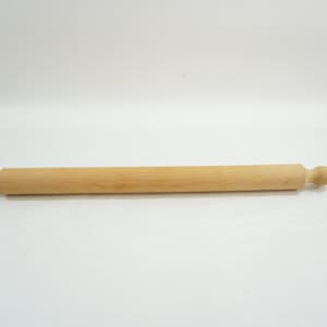 Solid Wooden Rolling Pin, No Dowel, Vintage Wood Roller, 19 L Pastry ...