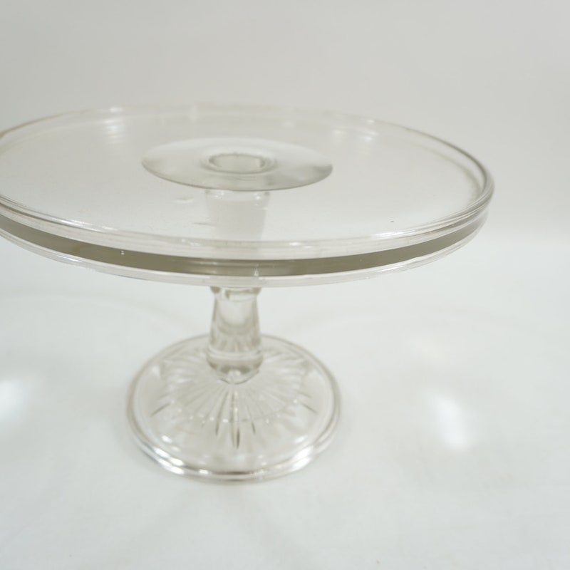 Glass Cake Plate - Etsy