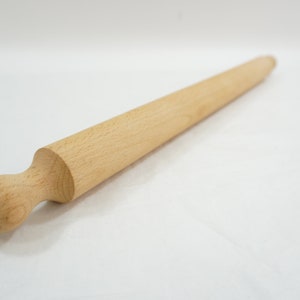 Solid Wooden Rolling Pin, No Dowel, Vintage Wood Roller, 19 L Pastry ...