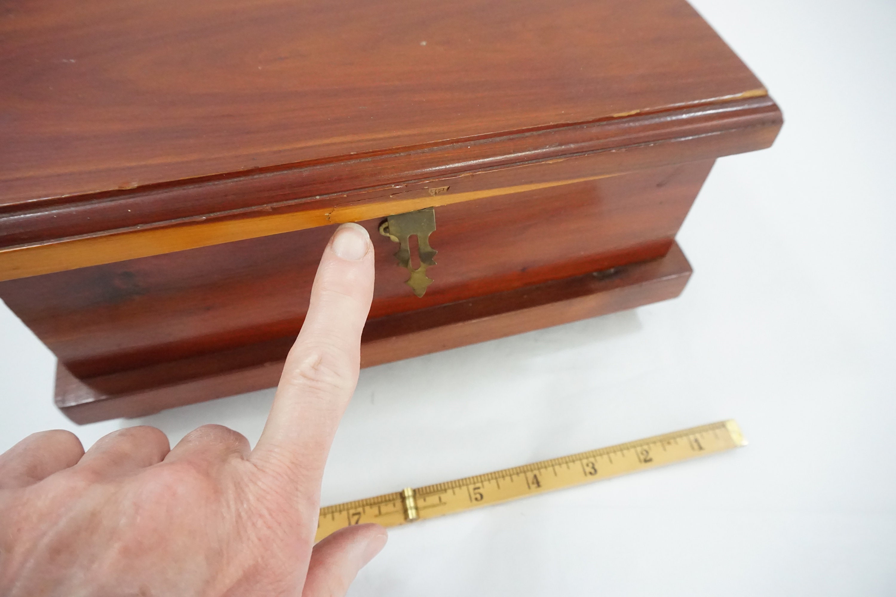 Wood Chest Small Box Hand Made Cedar Wood Box Trinket - Etsy