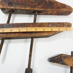 Antique Wood Working Tools, Clamps, Display Tools, 1 Hartford Clamp, 2 ...