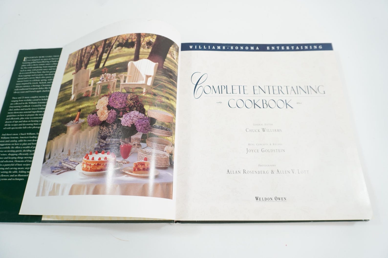 Williams Sonoma Complete Entertaining Cookbook, Hcw/dj, 1998, Joyce ...