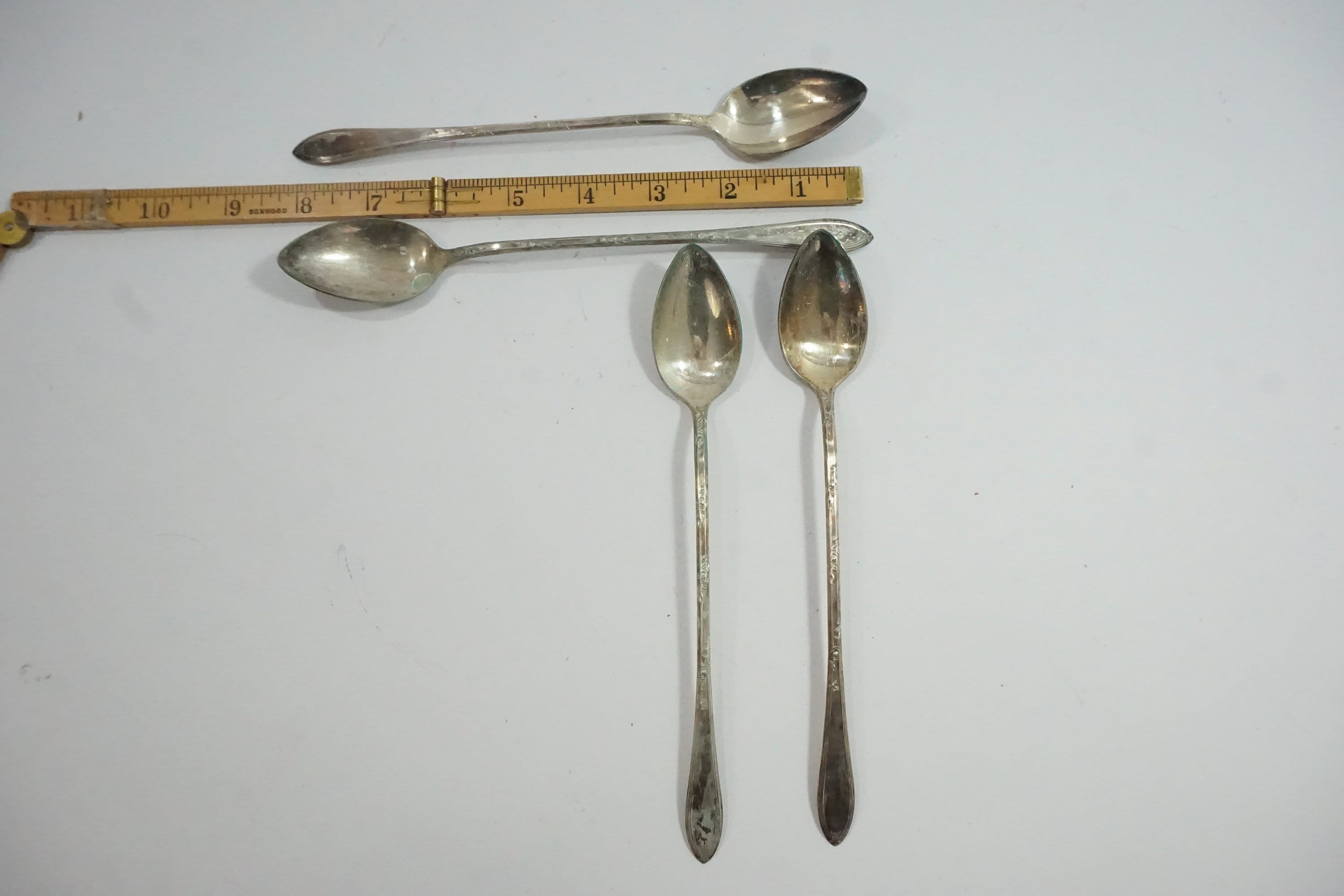 New England Silverplate Ice Tea Spoons Set of 4 Silverplate | Etsy