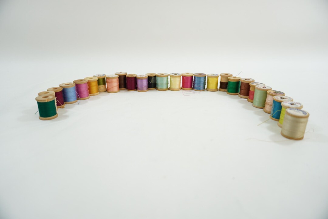 Vintage Wooden Thread Spools, Coats & Clark's Sewing Spools, O.N.T. J.P ...