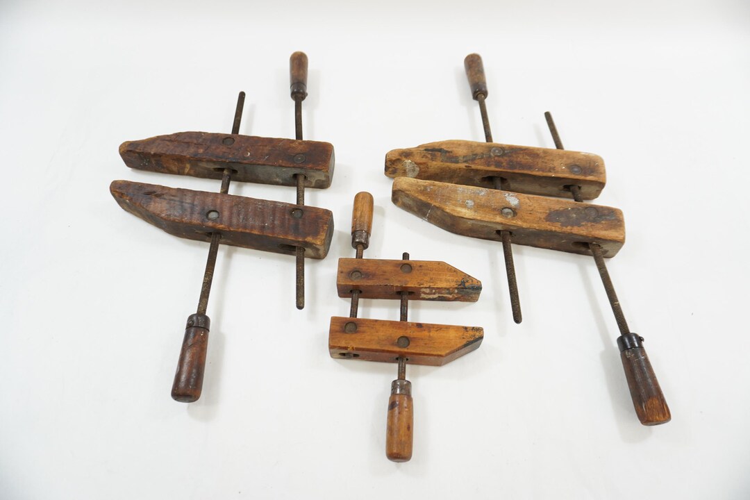 Antique Wood Working Tools, Clamps, Display Tools, 1 Hartford Clamp, 2 ...