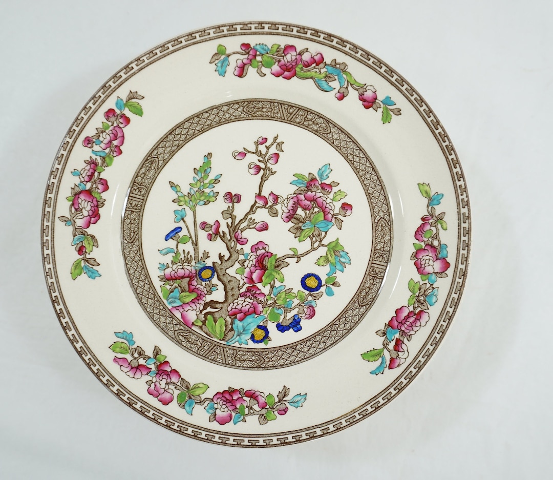 Indian Tree Antique China, 11 Lunch Dessert Plates, Ye Olde Indian ...