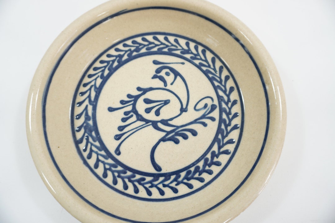 Pie Dish, Hand Made Pottery, Blue and White Stoneware, Stoneware, Gogi ...