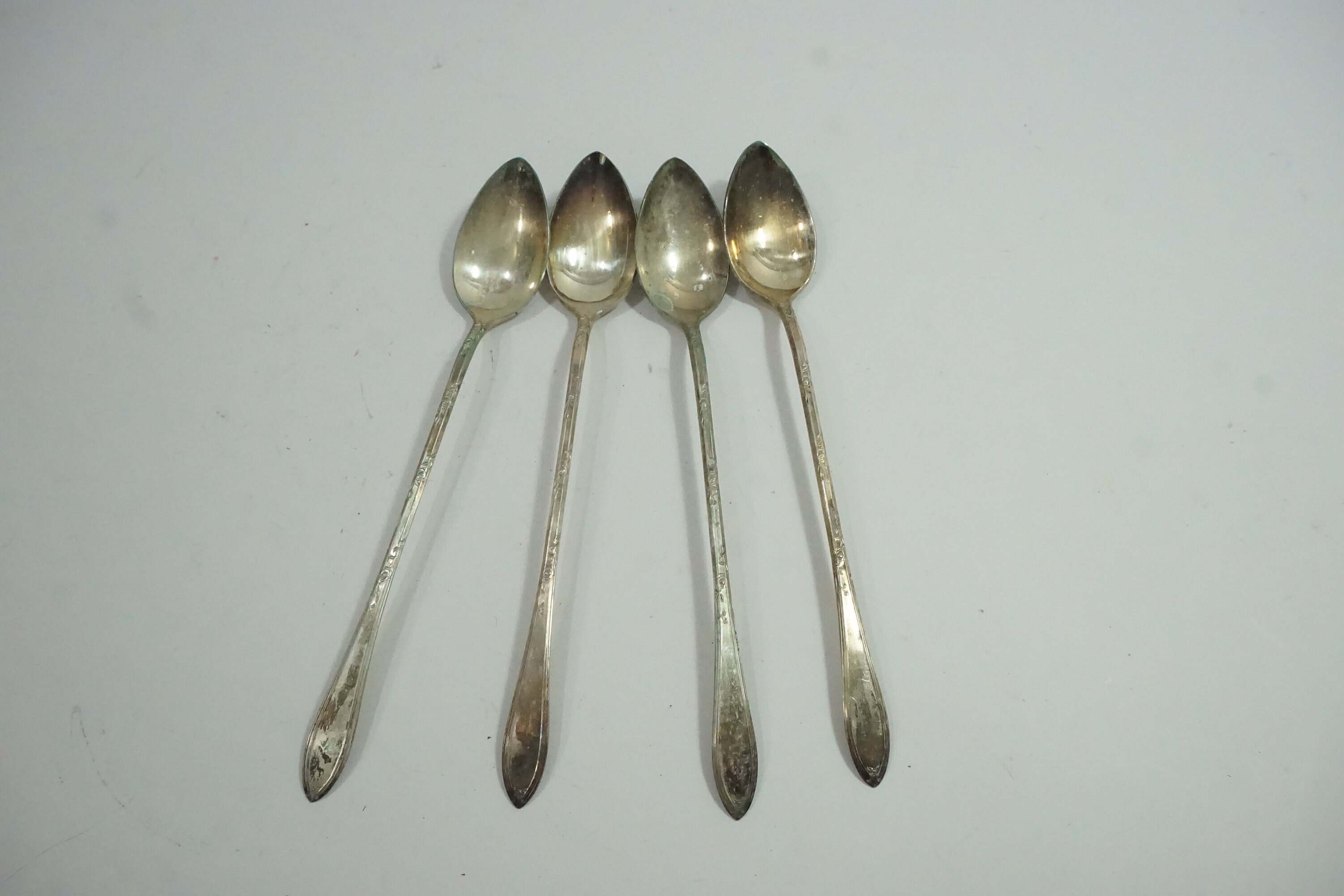 New England Silverplate Ice Tea Spoons Set of 4 Silverplate | Etsy