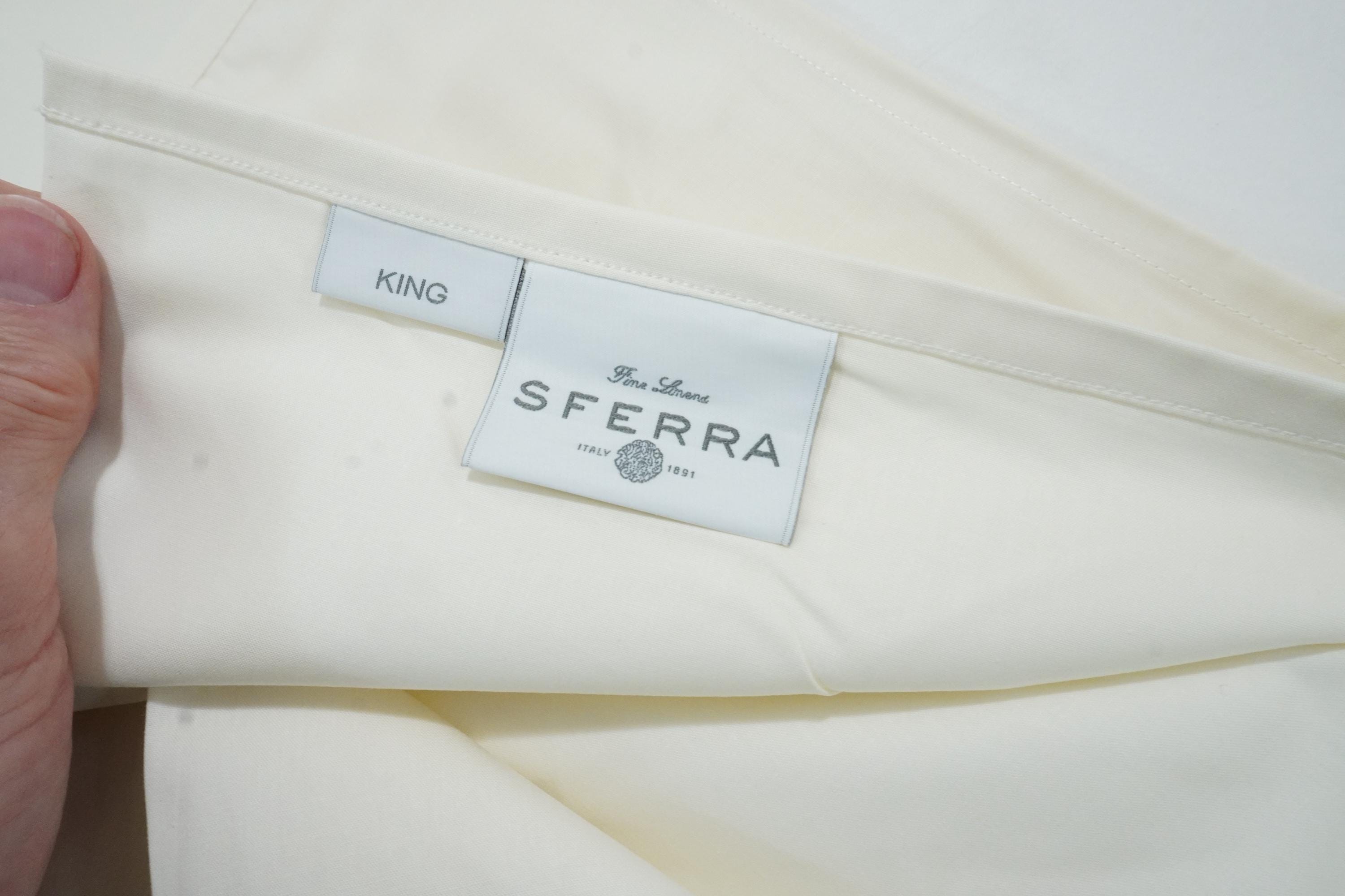Sferra King Bedskirt, Dust Ruffle, Sferra Grand Hotel King Ivory Dust ...