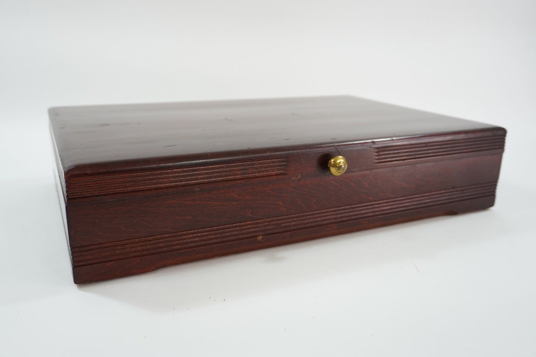 Flatware Chest, Silverware Box, Storage Cutlery Case, Silver Organizer ...