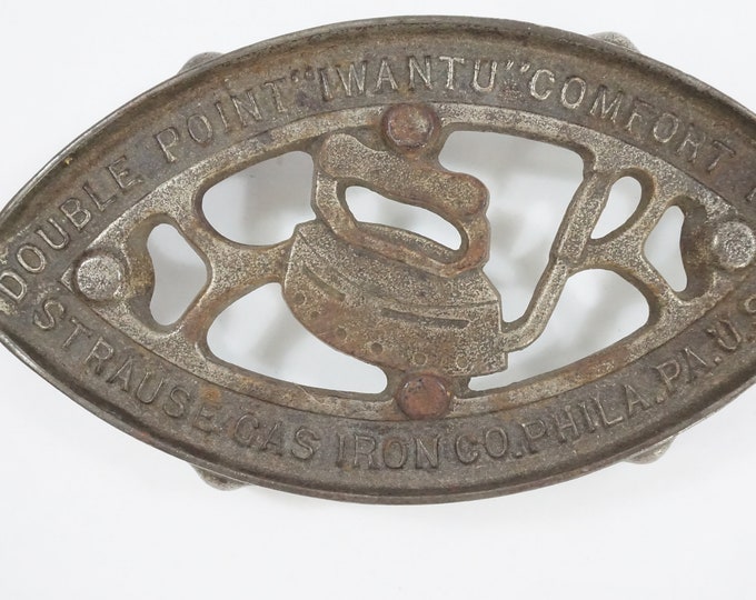 Antique Iron Base, Antique Strause Gas Iron Co Philadelphia, PA, USA ...