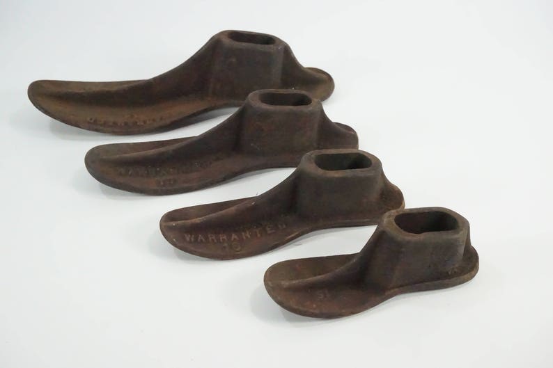 Cast Iron Children's Shoe Forms 4 Cast Metal - Etsy