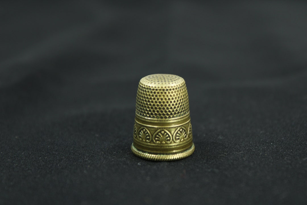 Vintage Thimble, Brass Sewing Thimble, Vintage Sewing, Vintage Sewing ...