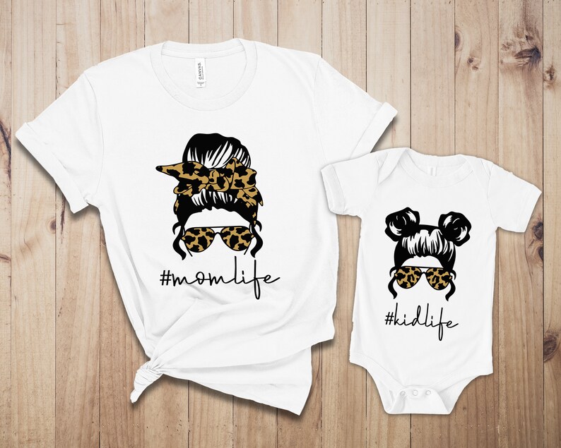 Momlife Kidlife T-shirt Mama and Mini Tee Mommy and Me - Etsy