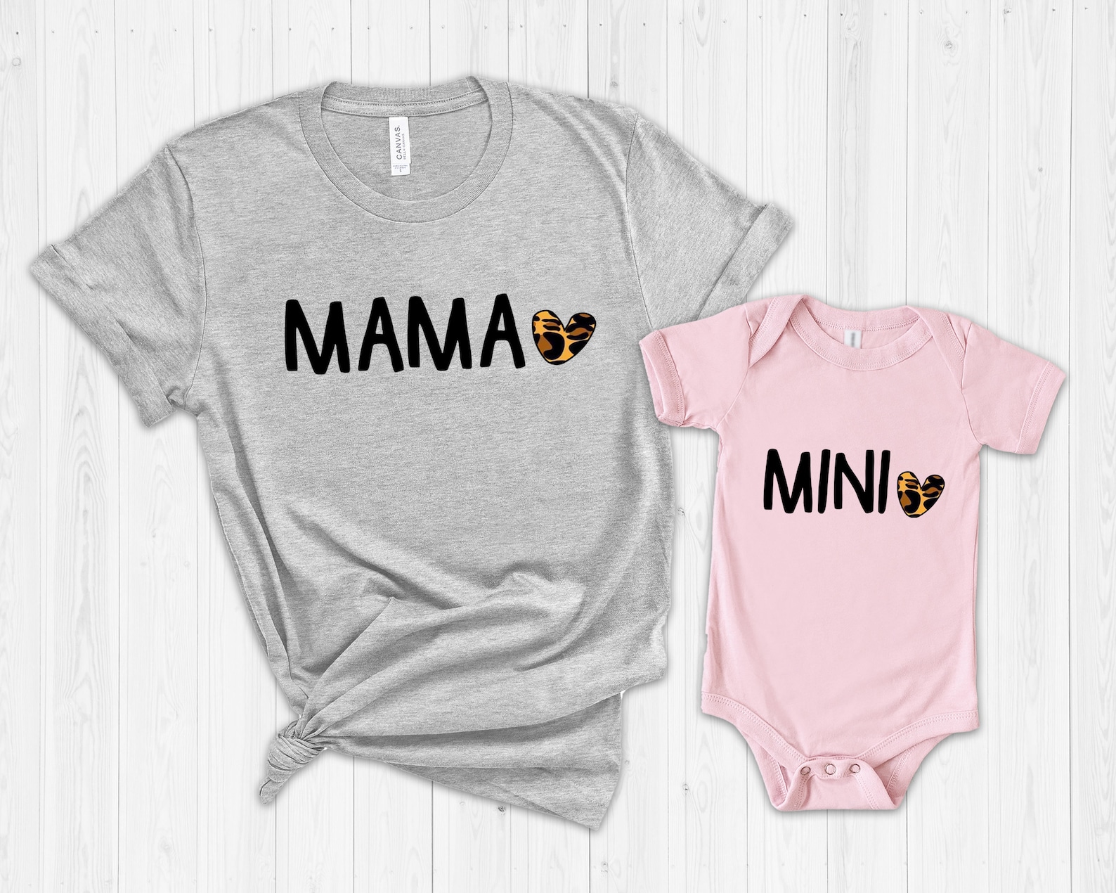 Mama and Mini Matching Shirts, Mama and Mini Leopard T-shirt, Mommy and ...