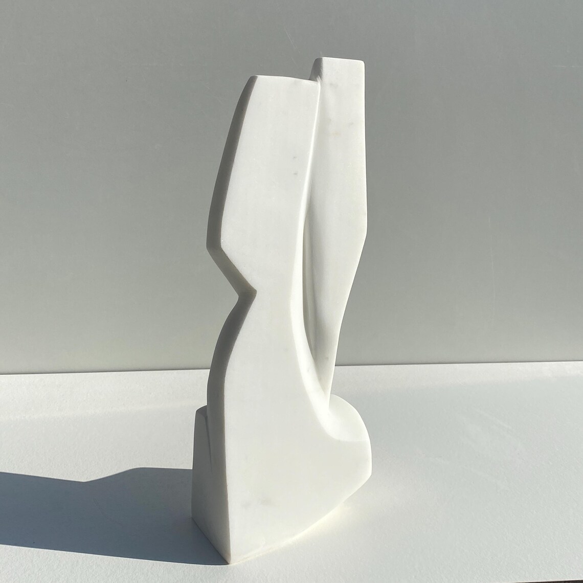 Marble Sculpture, White Sculpture, Statue, Feminine Sculpture, Abstract ...