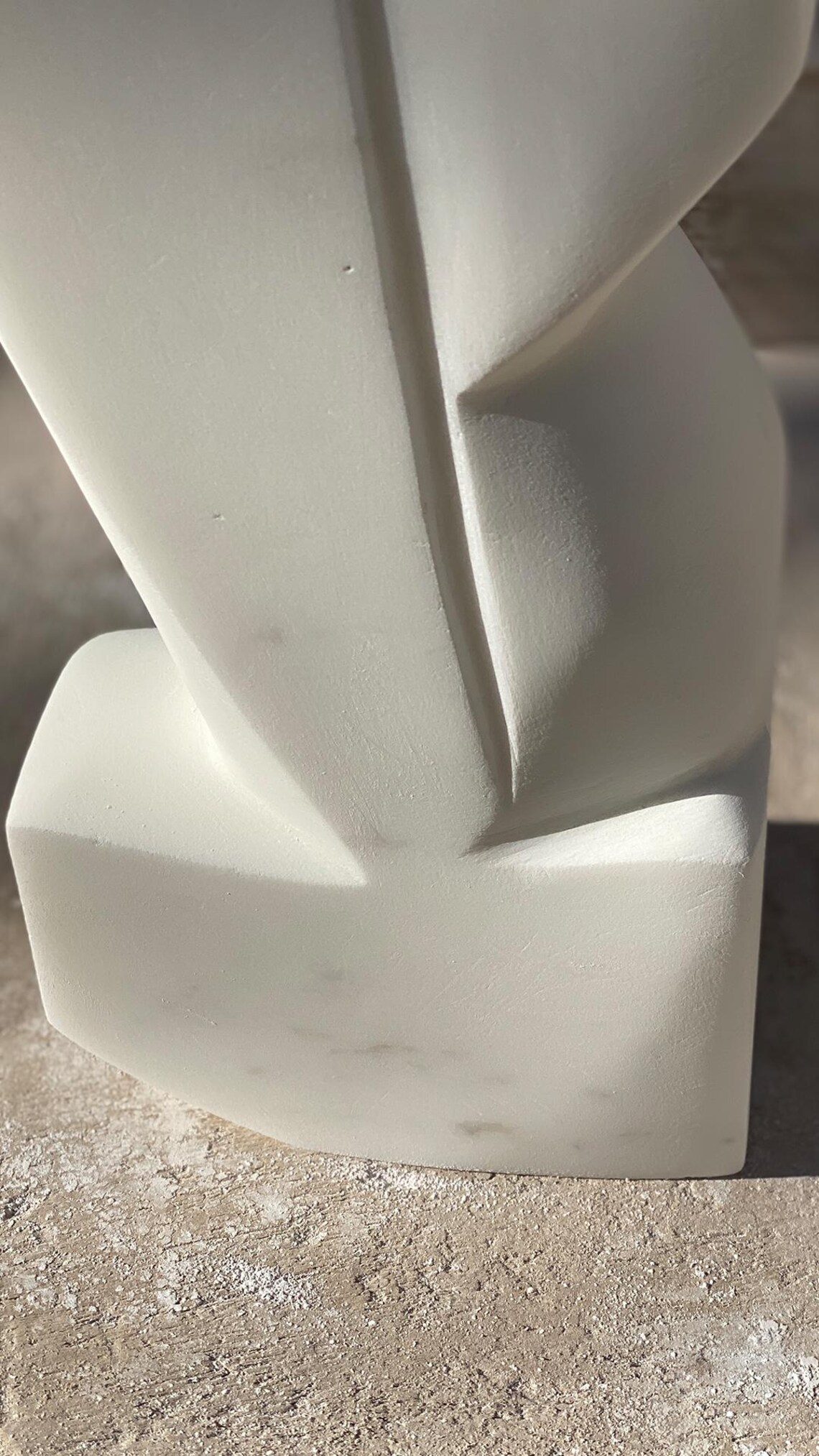 Marble Sculpture, White Sculpture, Statue, Feminine Sculpture, Abstract ...