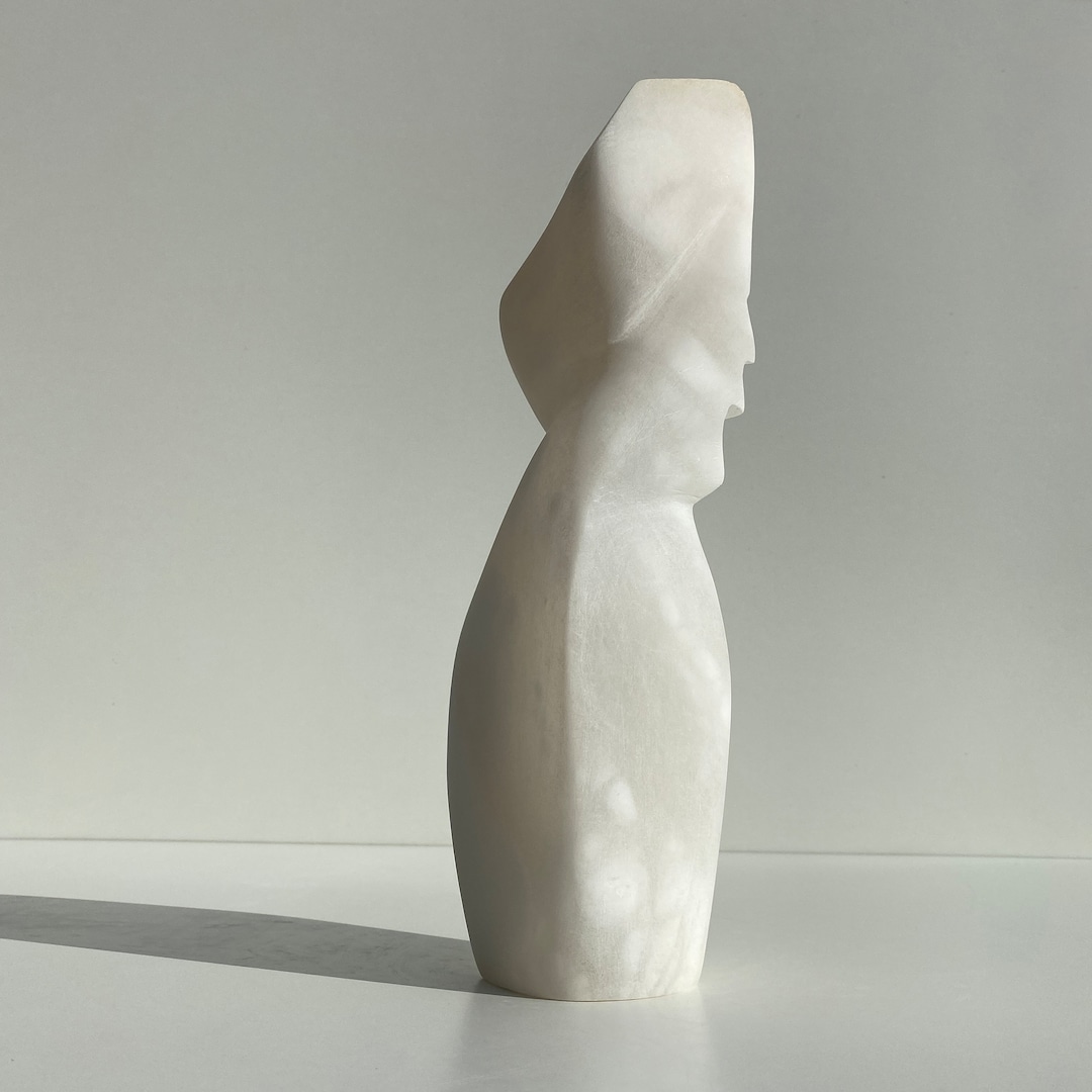 Idol, Sculpture, Abstract, Unique, Original, Alabaster Sculpture, Stone ...