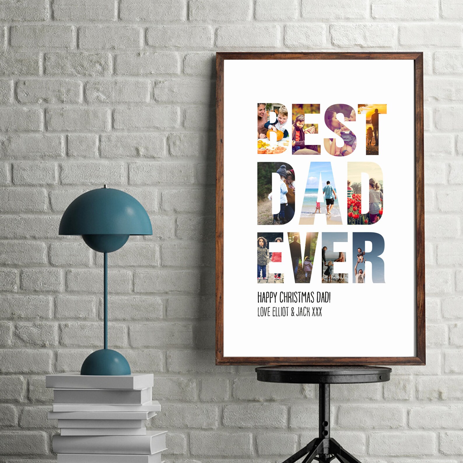 Downloadable Best Dad Ever Photo Collage, Best Dad Ever Photo Print ...