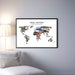 Downloadable World Map Photo Collage, Custom Edited Print, Holiday ...