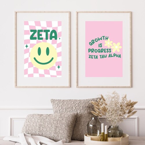 Zeta Tau Alpha Wall Art Sorority Digital Download Wall Print - Etsy