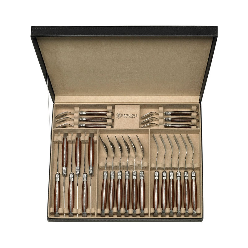 24 Piece Cutlery Set in Box - Etsy