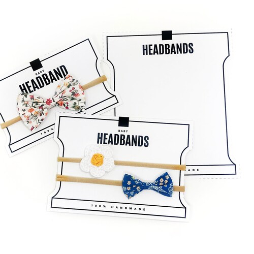 PRINTABLE Hair Tie Tags Display Cards Downloadable PDF - Etsy