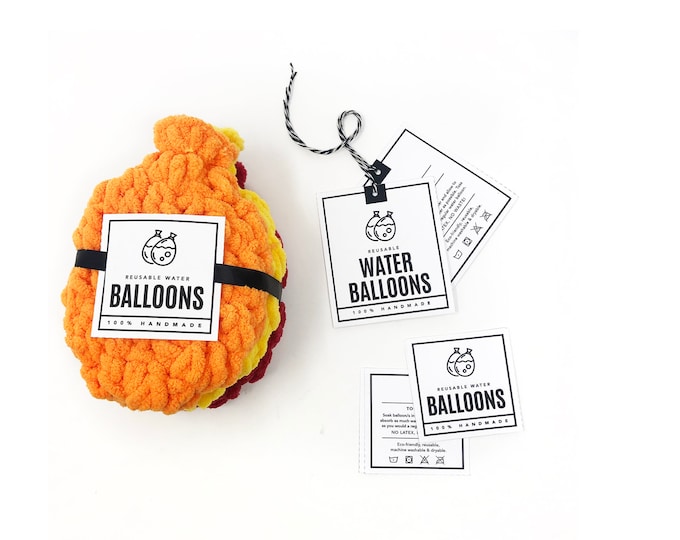 PRINTABLE Water Balloon Tags Downloadable PDF. DIY - Etsy
