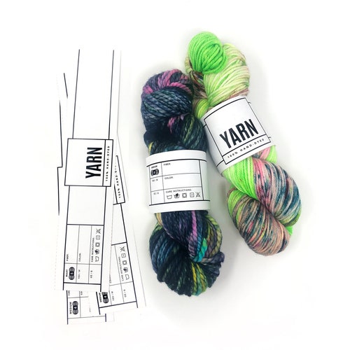 PRINTABLE Yarn Wrap Label Templates Downloadable PDF. DIY - Etsy