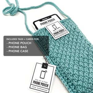 Printable Phone Case Tags: Handmade Pouch Display Cards (digital PDF ...