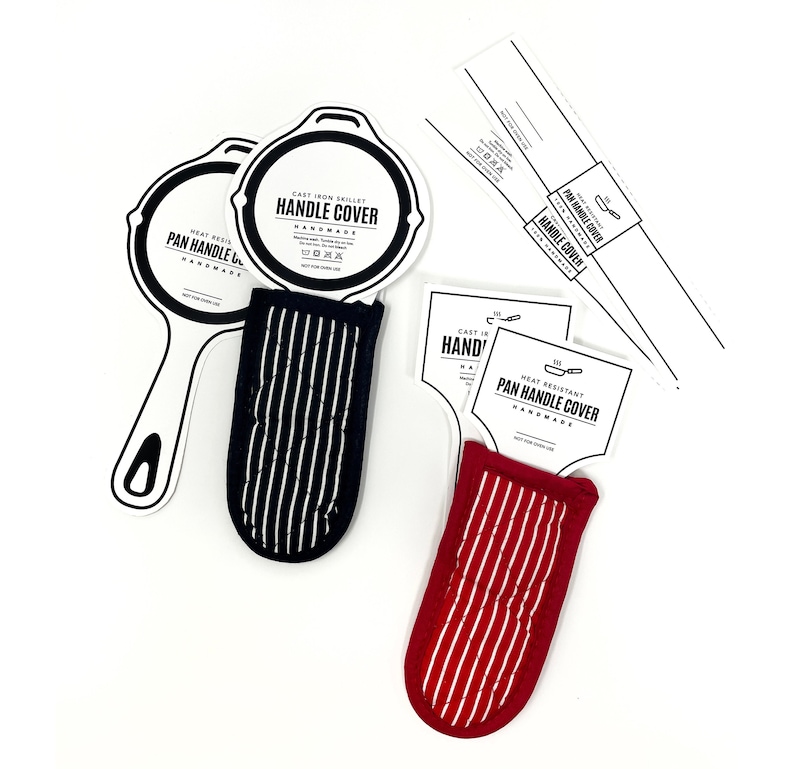 PRINTABLE Pan Handle Cover Tags - Digital PDF - Cast Iron Skillet ...
