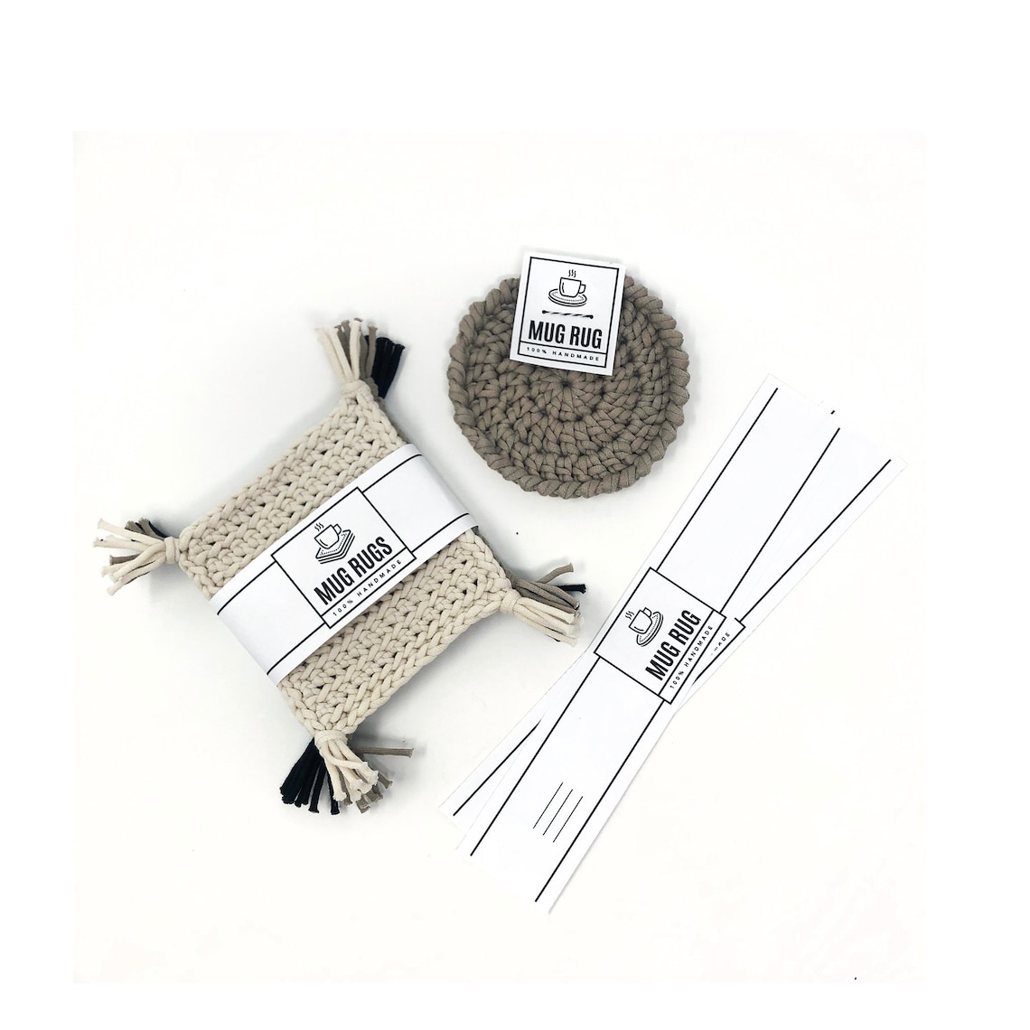 PRINTABLE Mug Rug Tags Wrap Labels Downloadable PDF. DIY - Etsy