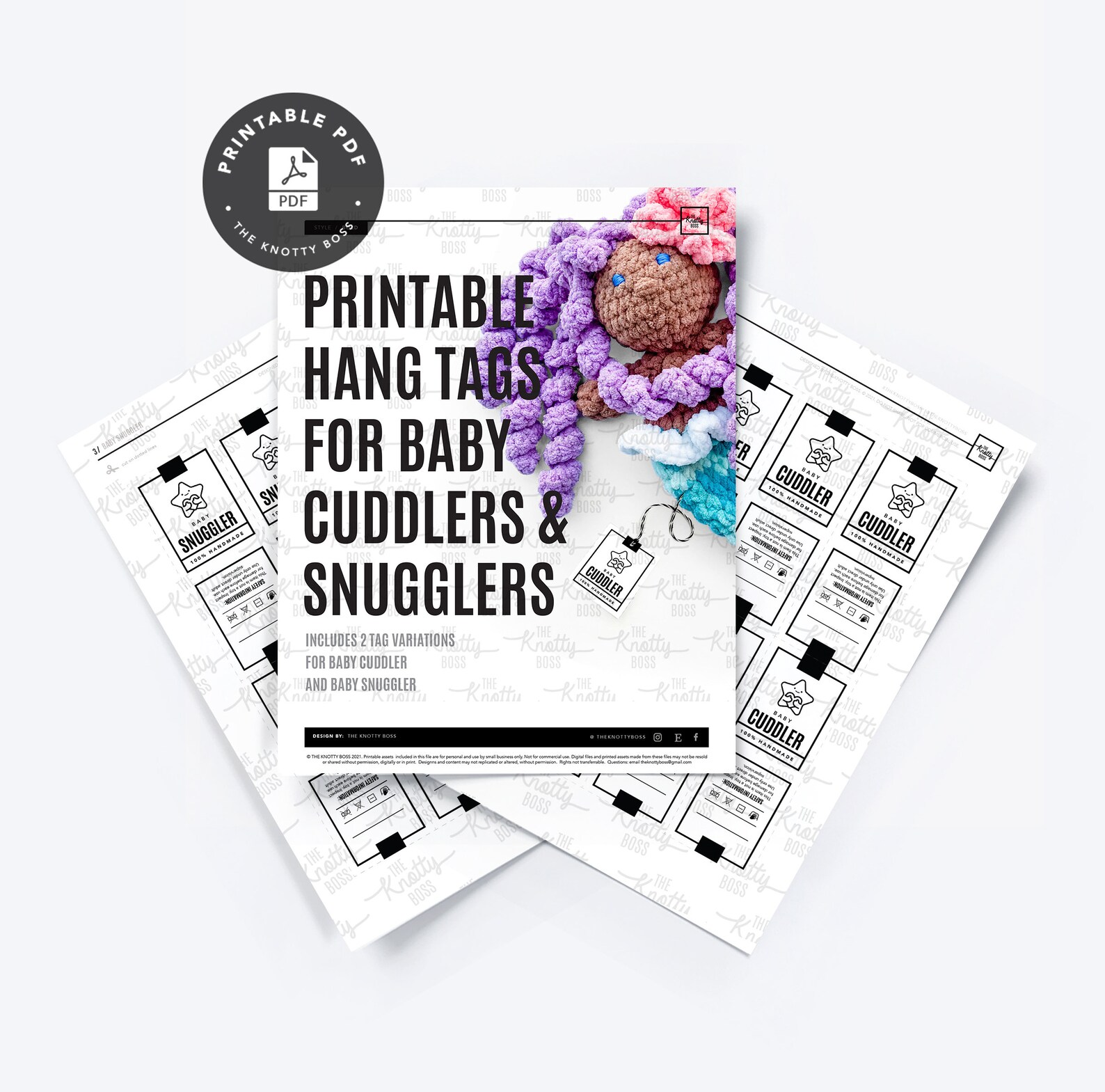 PRINTABLE Cuddler Hang Tags Digital PDF Labels and - Etsy