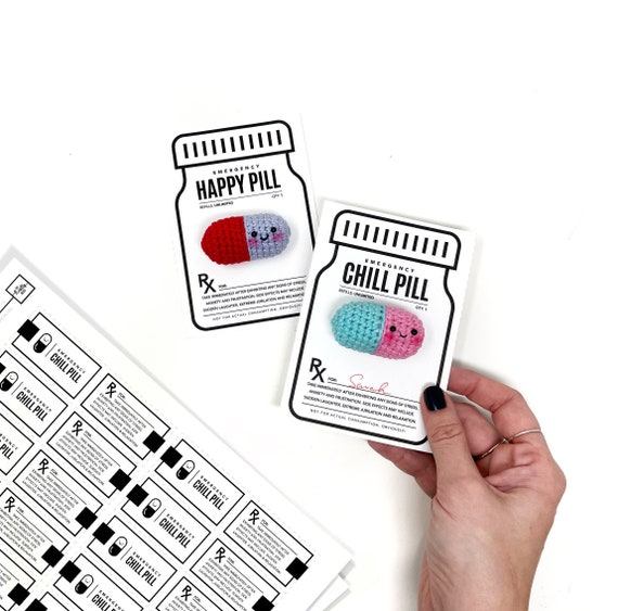 PRINTABLE Chill Pill Tags Digital PDF Packaging for - Etsy
