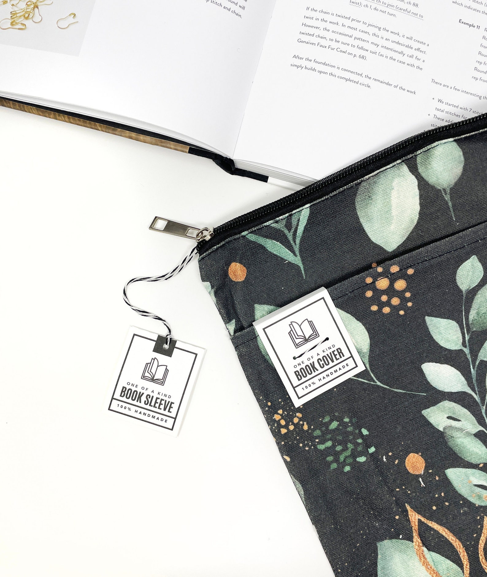 PRINTABLE Book Sleeve Tags - Digital PDF - Fold Over + Hang Tags for ...