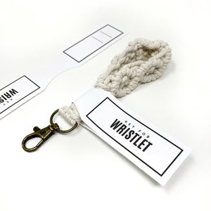 PRINTABLE Wristlet Tags - Digital PDF - Handmade Key Fob Wristlet ...