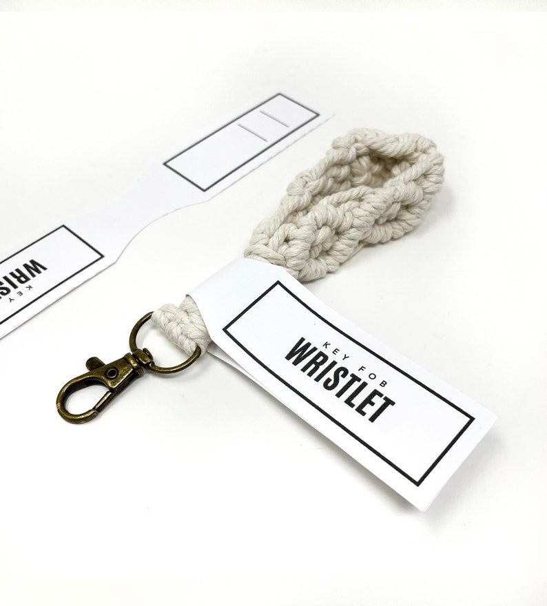 PRINTABLE Wristlet Tags - Digital PDF - Handmade Key Fob Wristlet ...