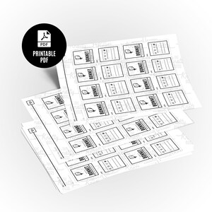 PRINTABLE Bonnet Tags - Downloadable PDF - Two Tag Styles - 6 Pc - Tags ...